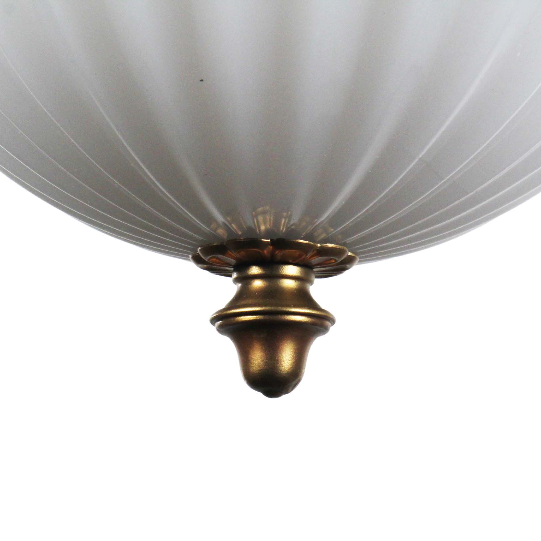 Antique Neoclassical Inverted Dome Light, Luminous Unit Co.