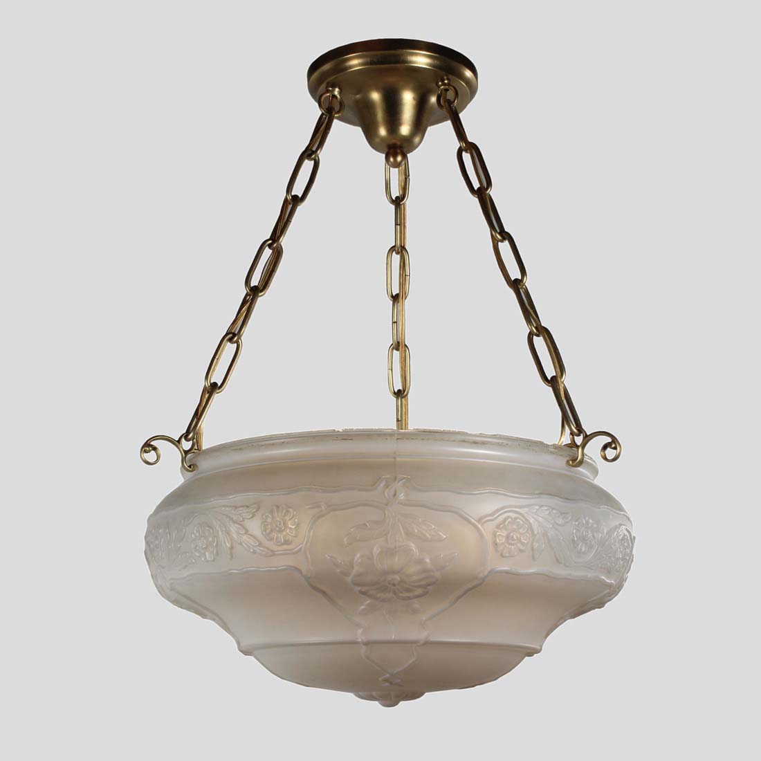 SOLD Neoclassical Inverted Dome Chandelier, Antique Lighting - Archived ...