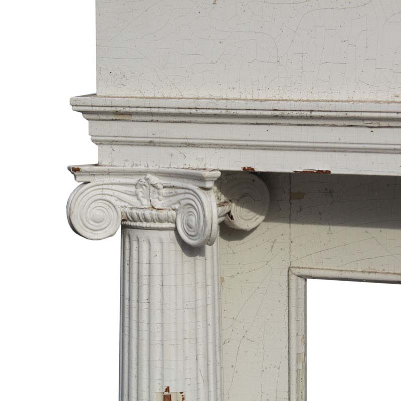 SOLD Antique Oak Mantel with Ionic Columns, Early 1900s - Archived ...