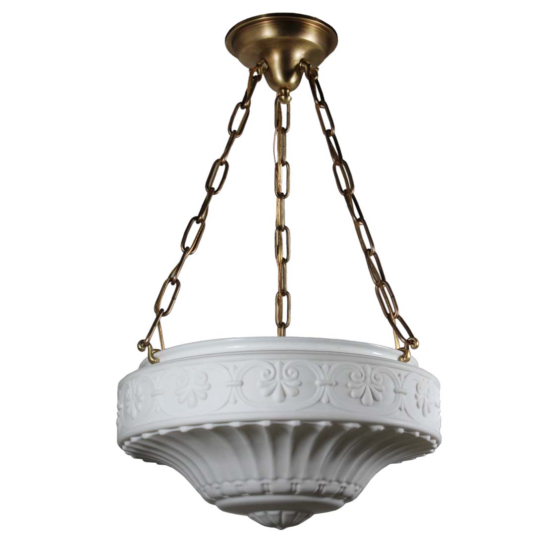 SOLD Antique Brass Neoclassical Inverted Dome Chandelier - Archived ... SOLD Antique Brass Neoclassical Inverted Dome Chandelier - Archived ...