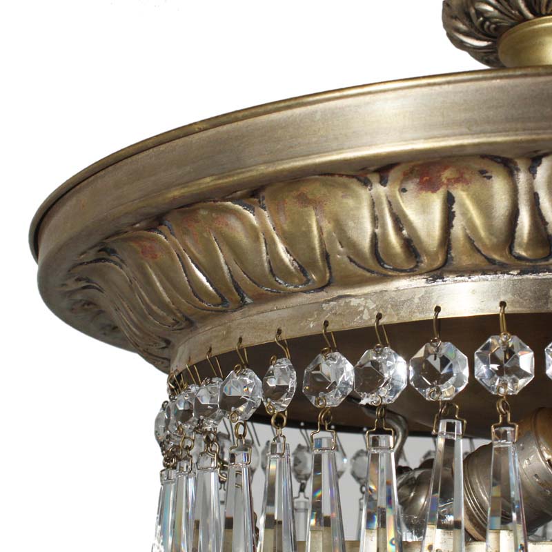 SOLD Antique Neoclassical Wedding Cake Chandelier, c.1910 - Archived ...