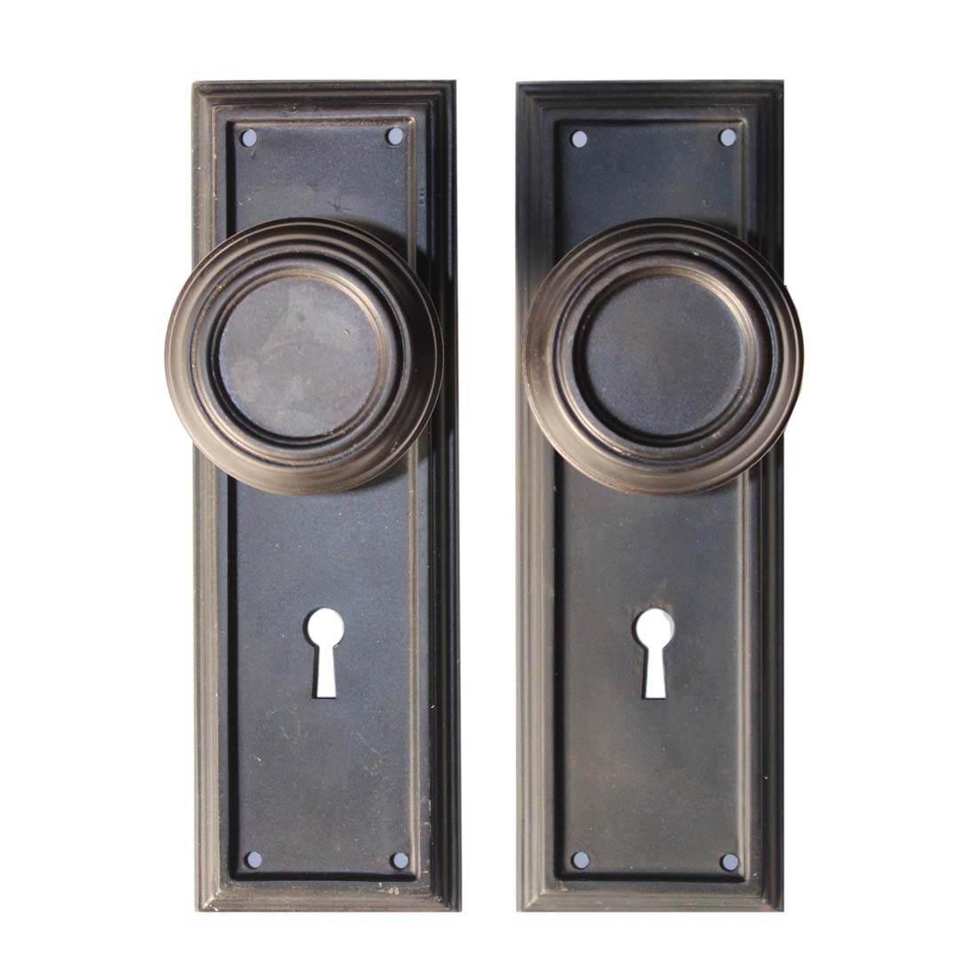 SOLD Matching Antique Door Hardware Sets, c. 1920 - Antique Hardware ...