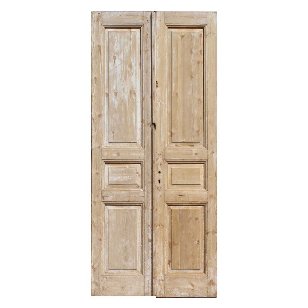 SOLD Pair of Salvaged 40" Solid French Doors, 19th Century - Archived ...