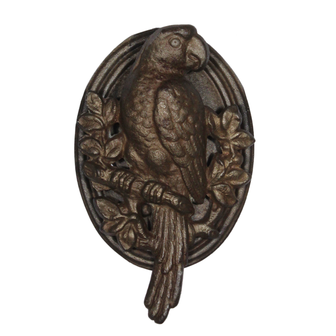 Antique Cast Iron Parrot Door Knocker, Hubley Co.