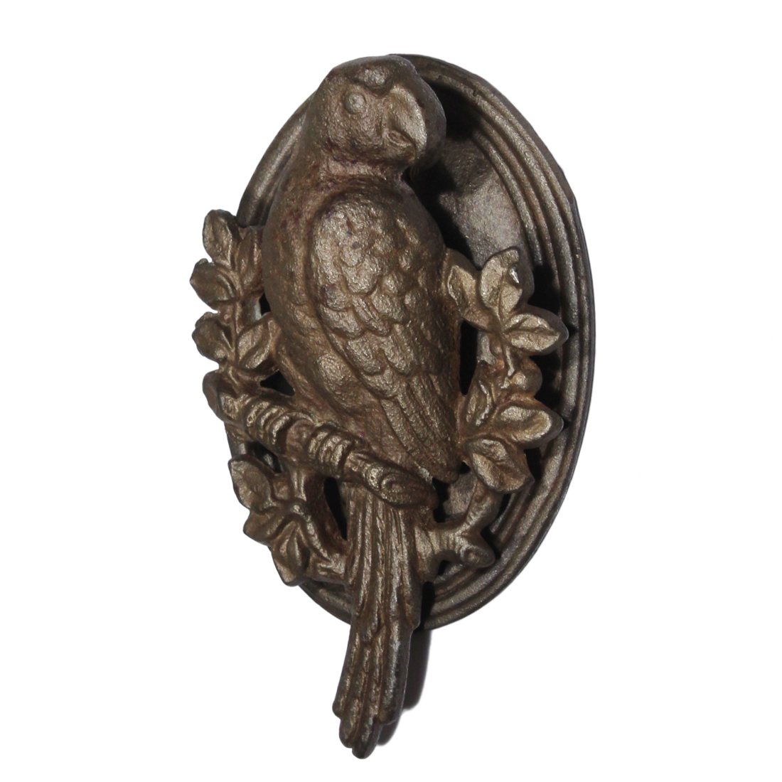 Antique Cast Iron Parrot Door Knocker, Hubley Co.