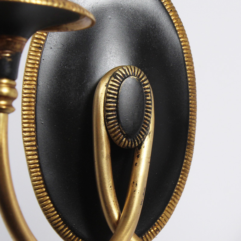 Antique Two-Tone E.F. Caldwell Double-Arm Sconce