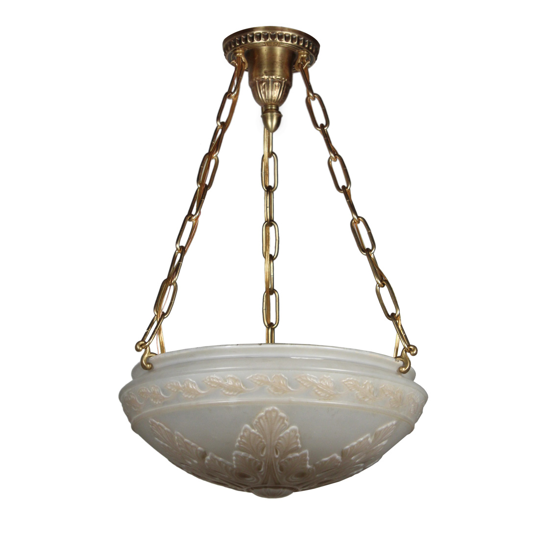 Neoclassical Inverted Dome Chandelier, Antique Lighting