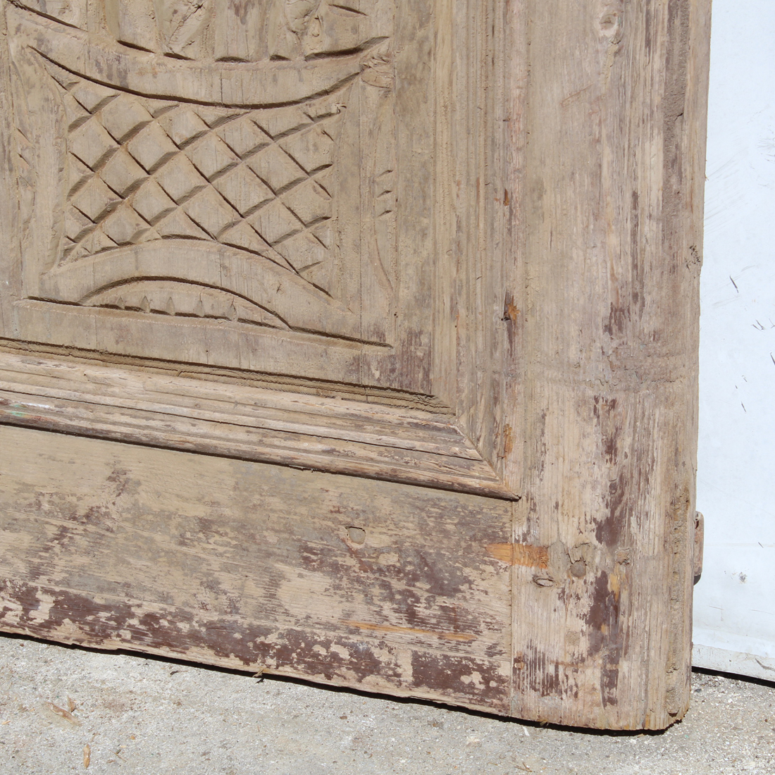 SOLD Reclaimed 28" French Colonial Door with Carved Panels, Antique ...