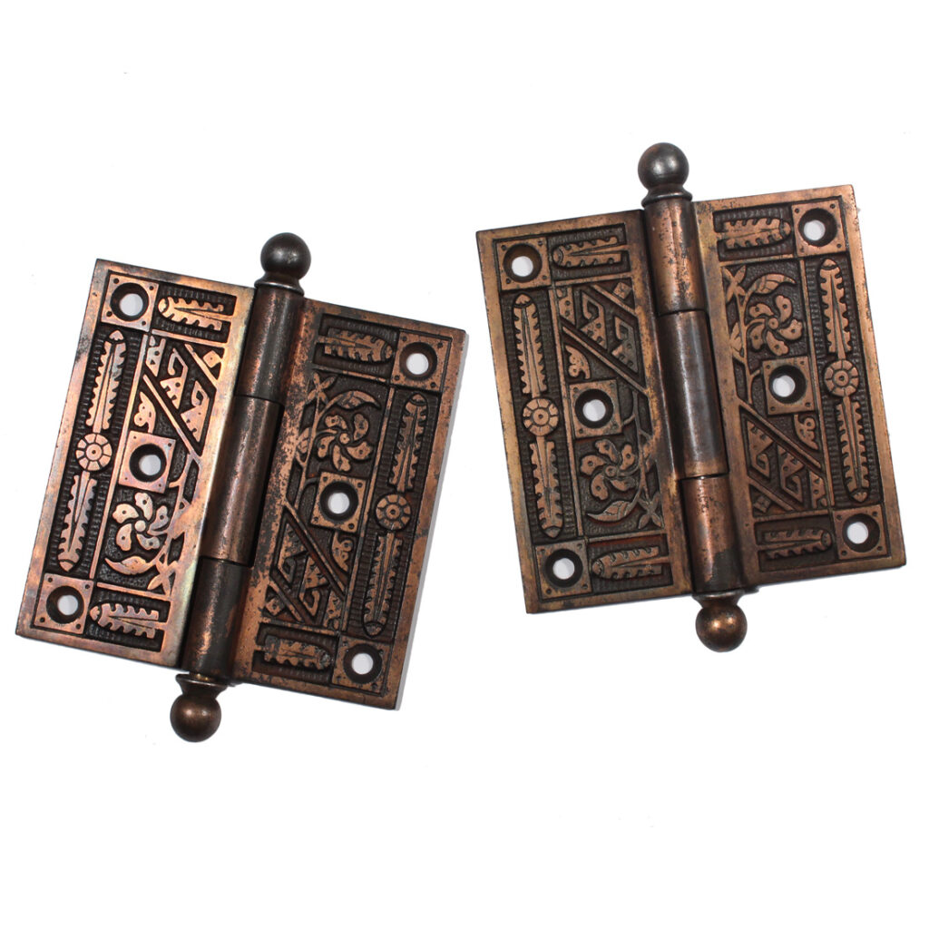 Pairs of Antique Cast Iron 4” Hinges, c. 1880’s