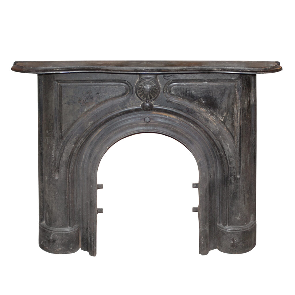 SOLD Antique Salvaged Cast Iron Mantel, c. 1880 - Architectural ...
