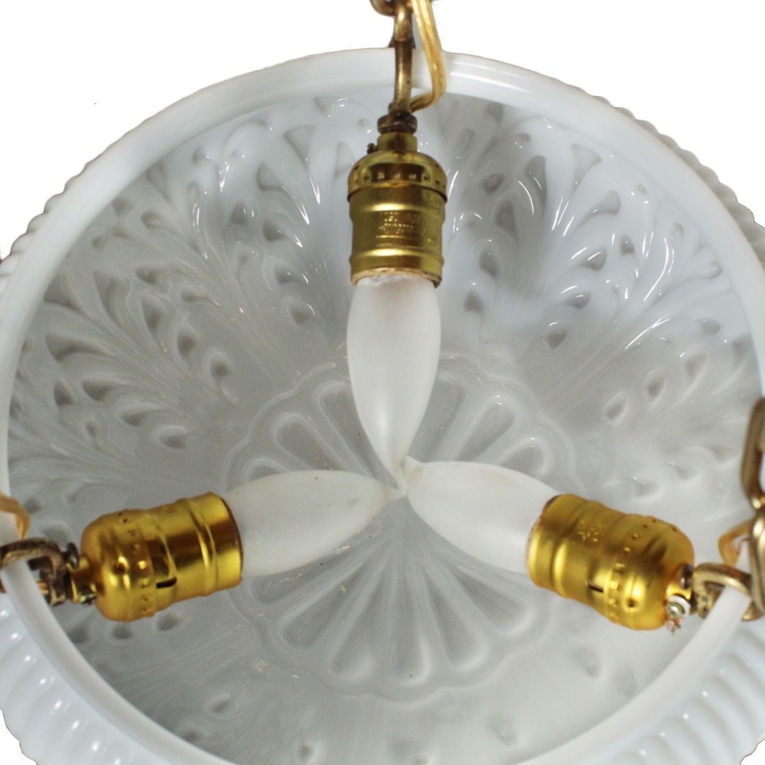 SOLD Antique Brass Neoclassical Inverted Dome Chandelier, c. 1910 ... SOLD Antique Brass Neoclassical Inverted Dome Chandelier, c. 1910 ...