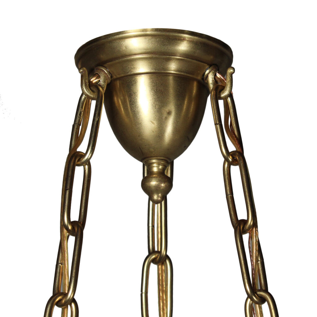 SOLD Antique Brass Neoclassical Inverted Dome Chandelier, c. 1910 ... SOLD Antique Brass Neoclassical Inverted Dome Chandelier, c. 1910 ...