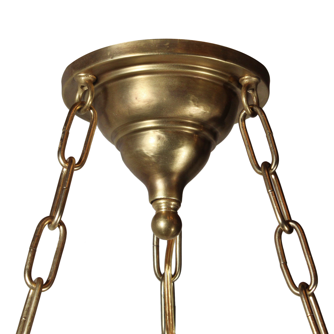 Antique Inverted Dome Chandelier with Grapes