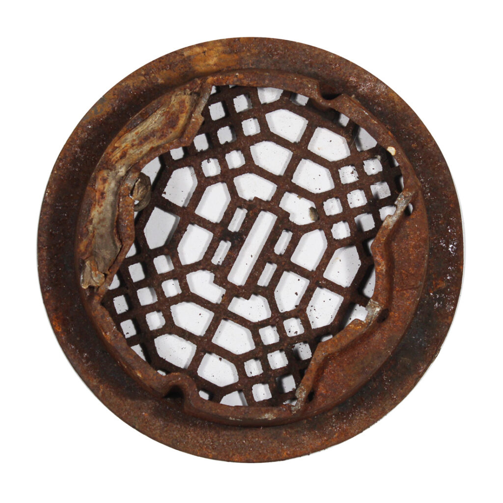 SOLD Reclaimed Cast Iron Circular Wall Vent, Late 1800's ...