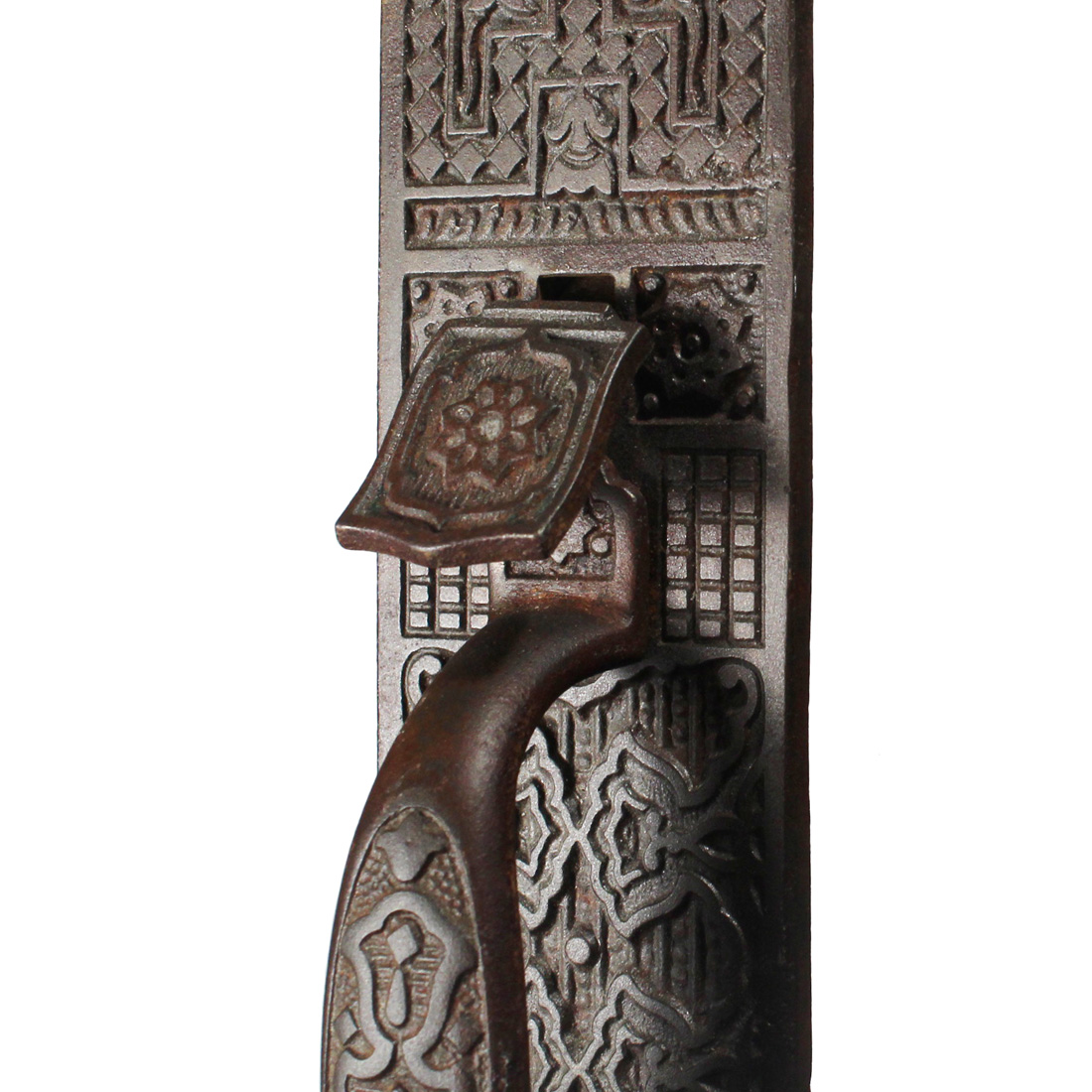 Antique Eastlake Cast Iron Door Pull / Handle, C. 1880’s