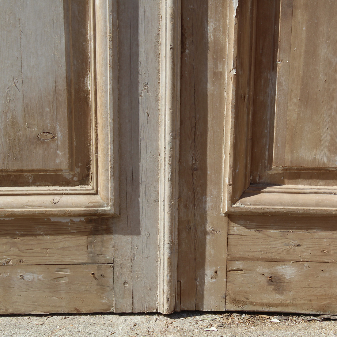 Reclaimed Pair of 44” French Colonial Doors with Iron Inserts - Doors ...