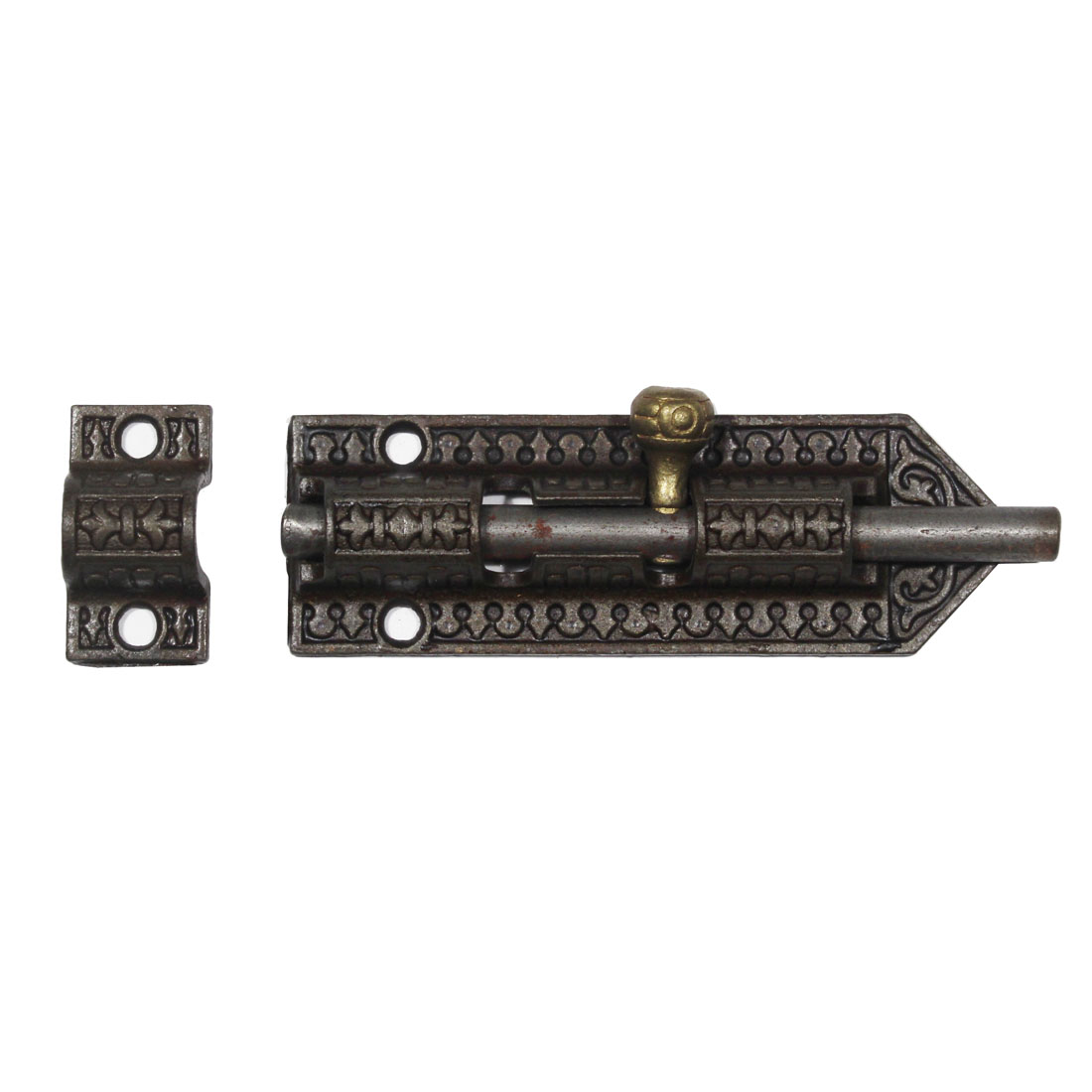 Antique Eastlake Surface Mount Chain Bolt, c. 1890's