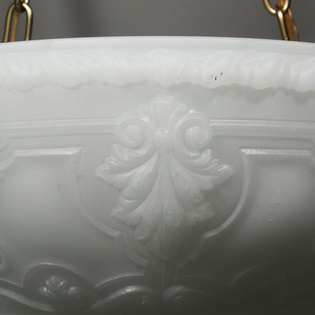 SOLD Antique Brass Figural Inverted Dome Chandelier, North Wind Man ...