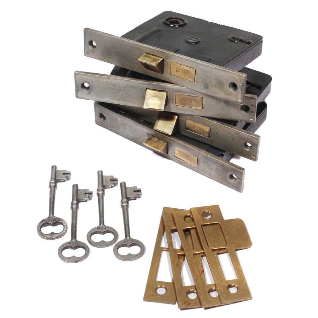 Refinished Antique Mortise Lock Sets