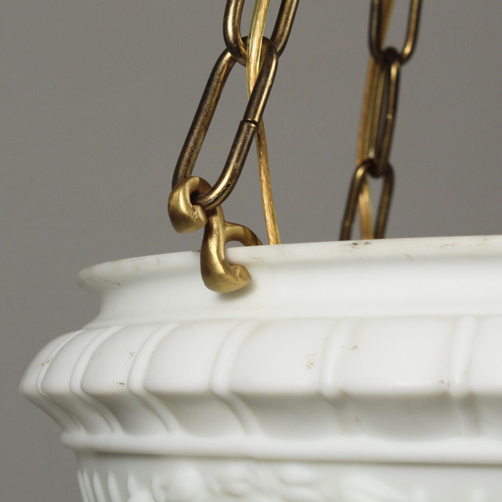 SOLD Antique Inverted Dome Chandelier, Neoclassical Lighting - Antique ...