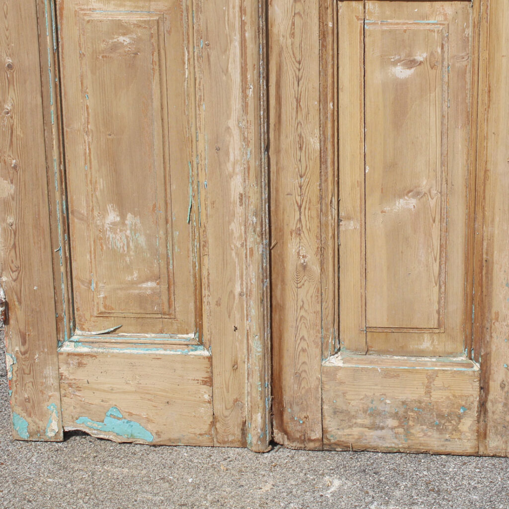 Salvaged Pair of 32" Solid French Doors, Late 1800's