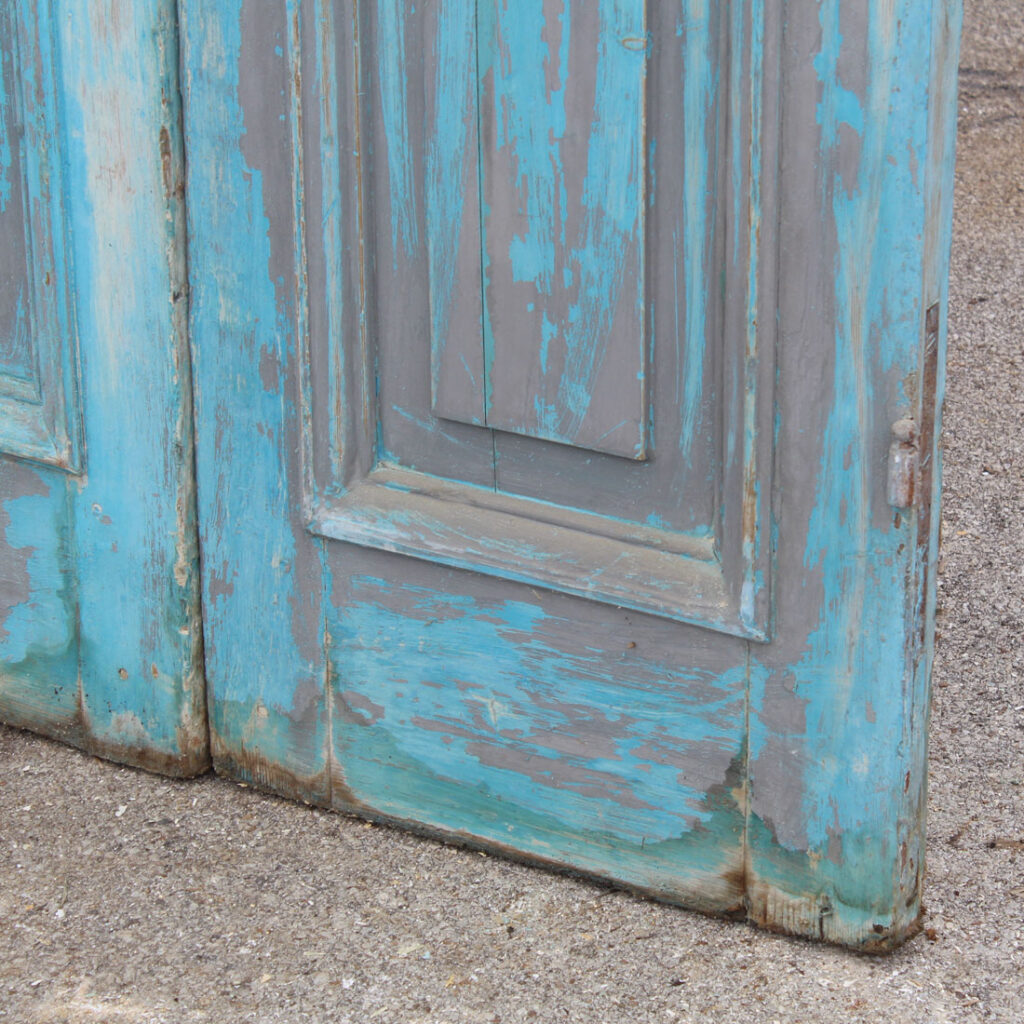 Salvaged Pair of 39" Solid French Doors, Late 1800's