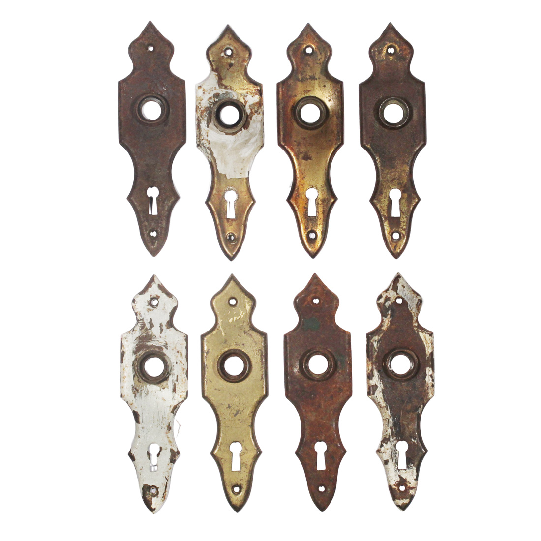 Matching Antique Tudor Doorplates, Spade - Antique Hardware, Antique ...