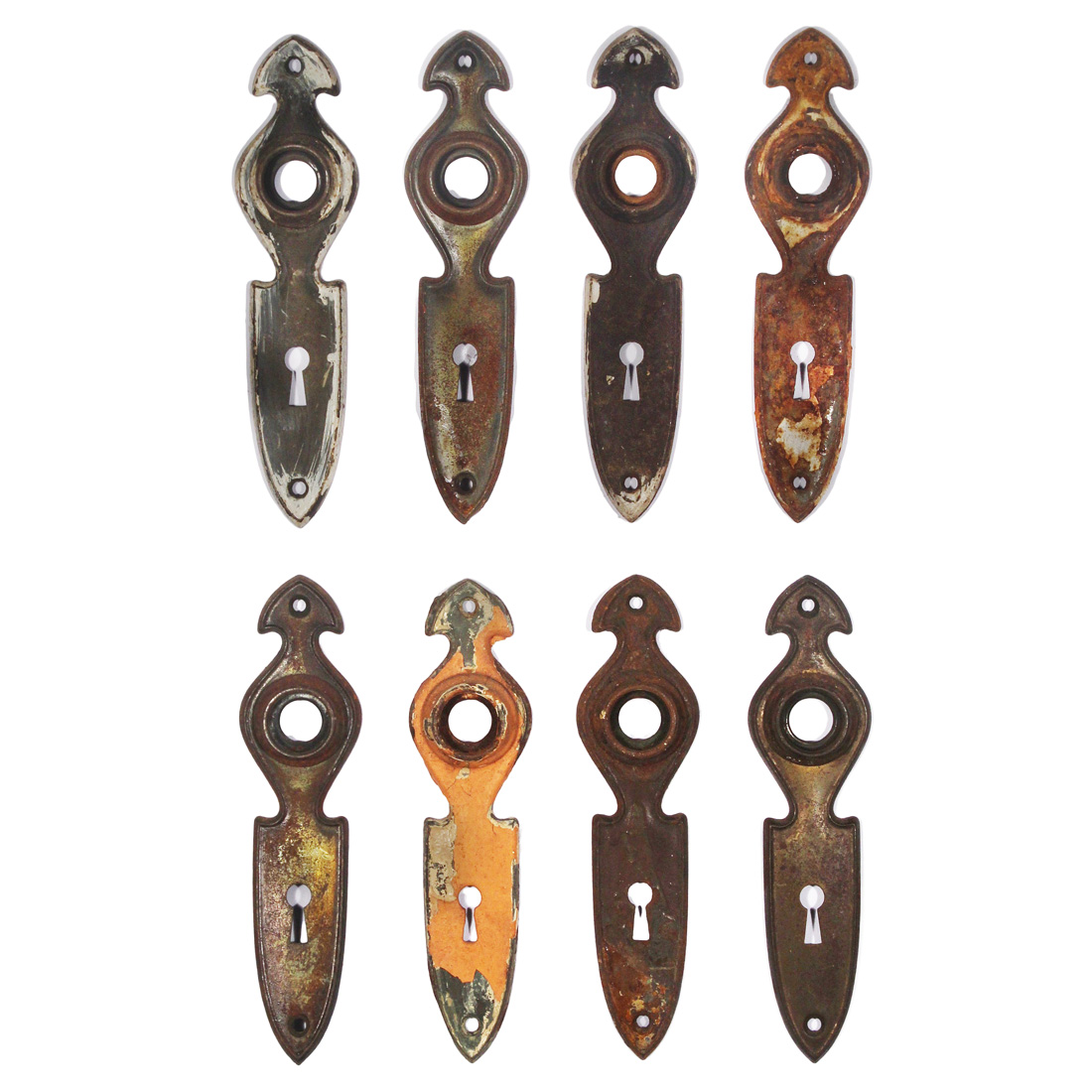 Matching Reclaimed Tudor Doorplates, Antique Hardware - Antique ...