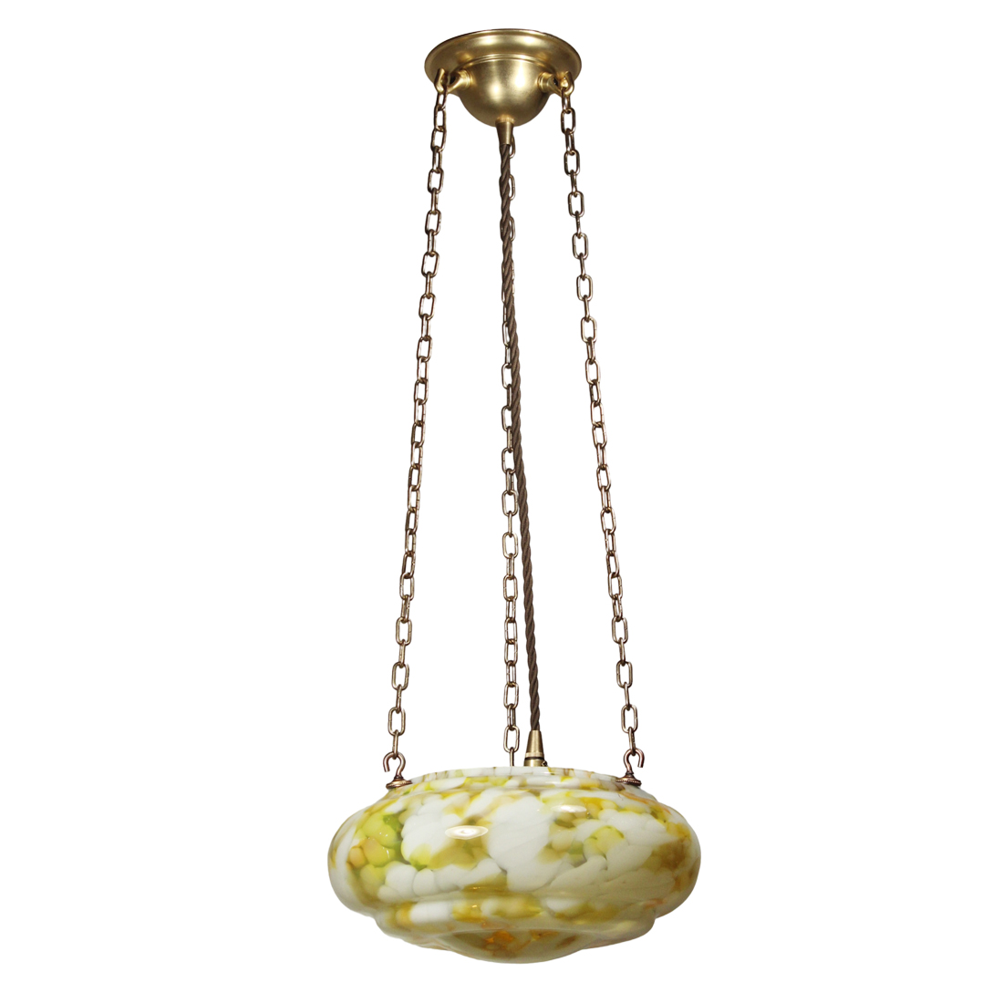 Vintage Inverted Dome Chandelier, Czechoslovakia